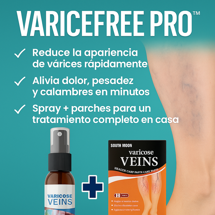 VariceFree Pro Kit Premium Spray + Parches – FLASHRO STORE